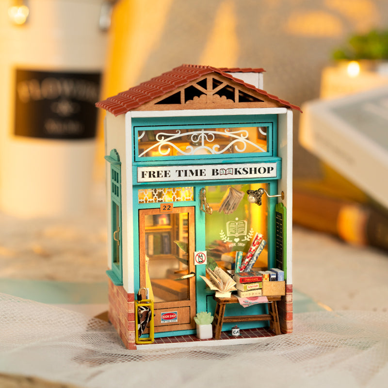 Robotime Free Time Bookshop DIY Model Kit – Coletta & Tyson Garden Centre