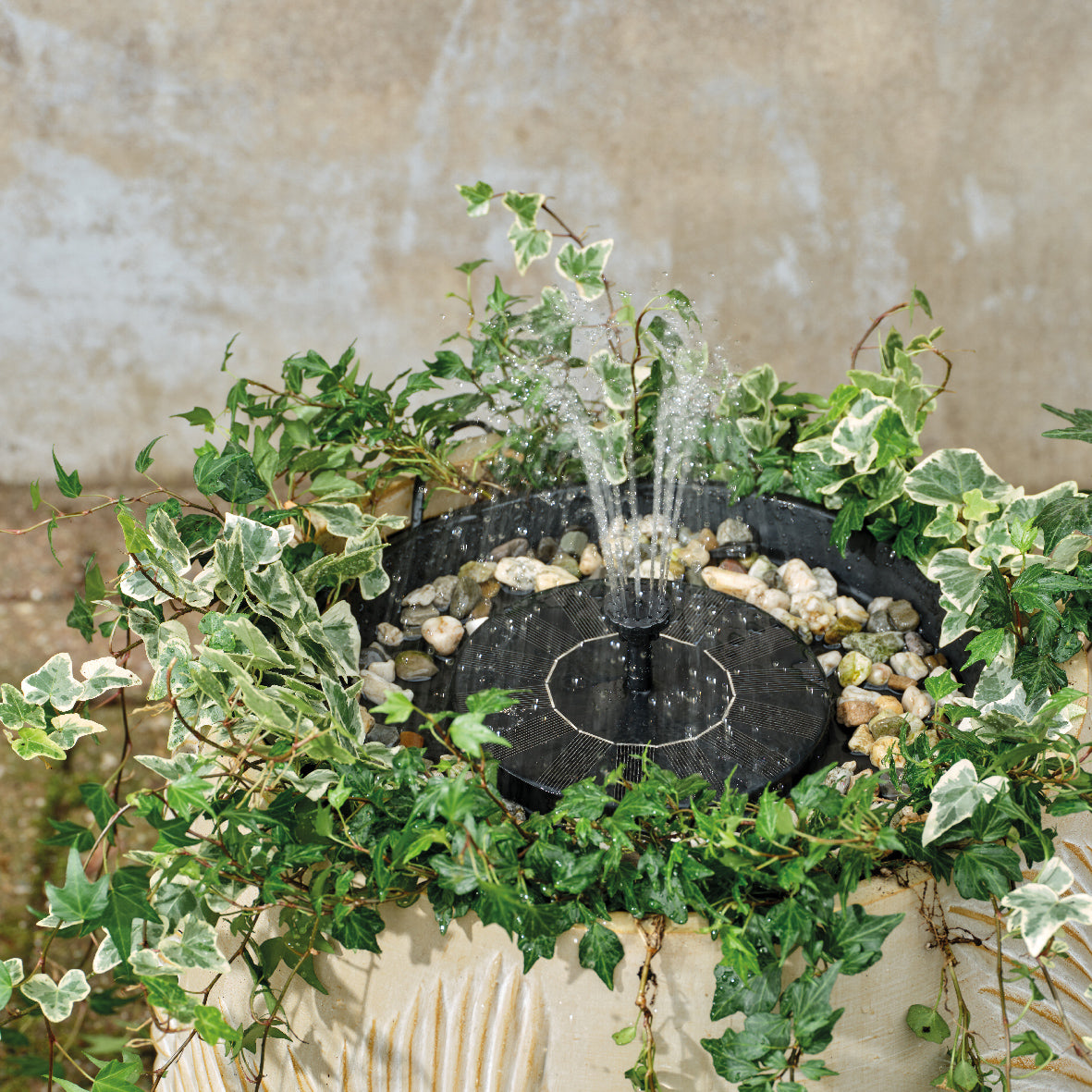 Solar Planter Fountain – Coletta & Tyson Garden Centre