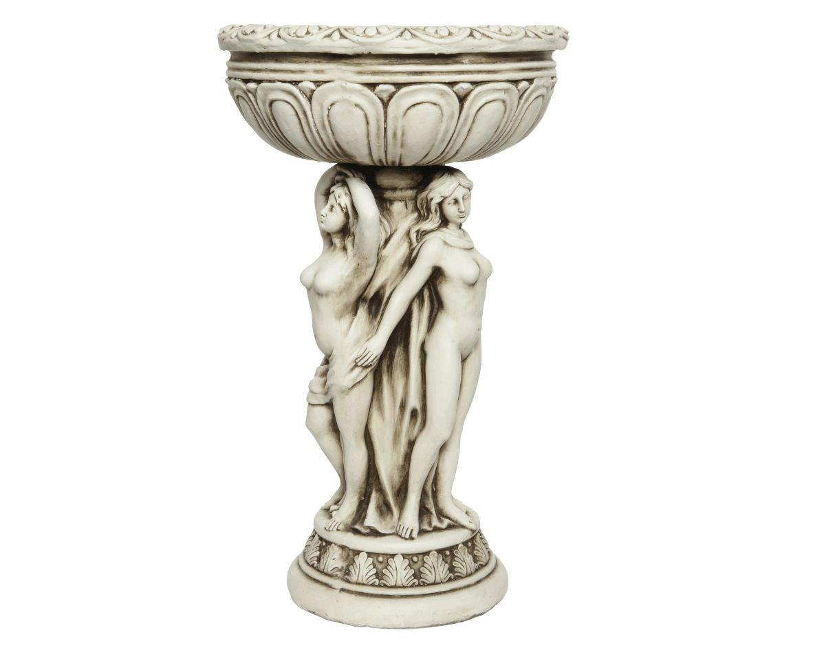 Three Goddess Birdbath – Coletta & Tyson Garden Centre