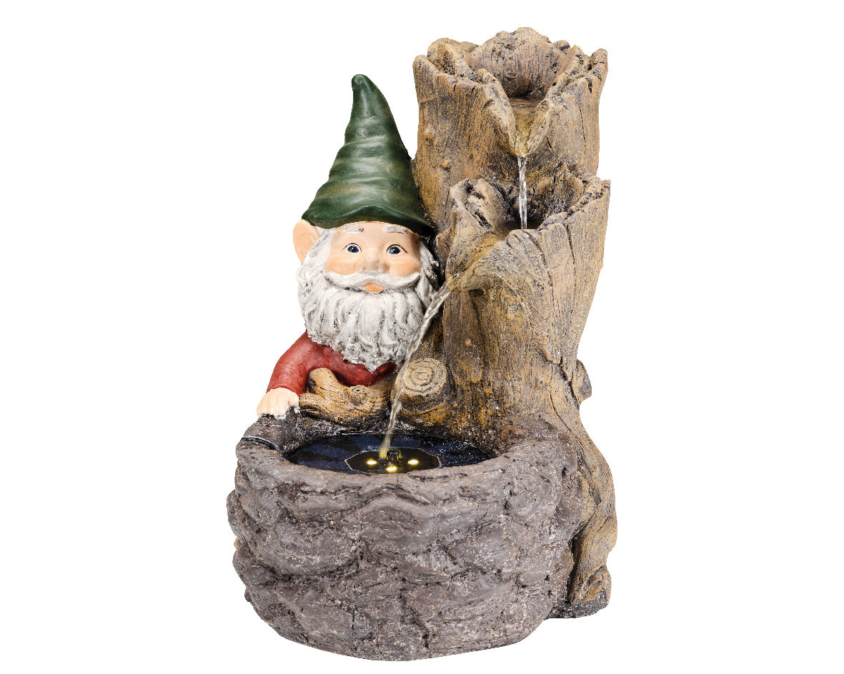 Solar Gnome fountain – Coletta & Tyson Garden Centre