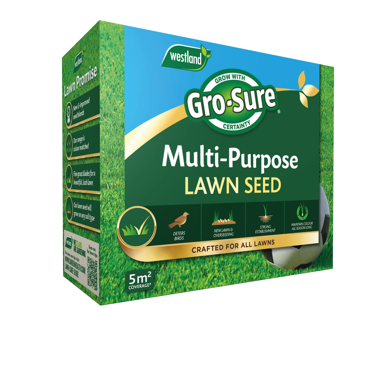Gro-Sure Multi Purpose LawnSeed 5m2 Box – Coletta & Tyson Garden Centre