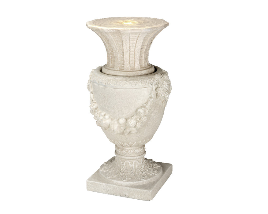 White washed GRC Jar statue fountain — Coletta & Tyson Garden Centre